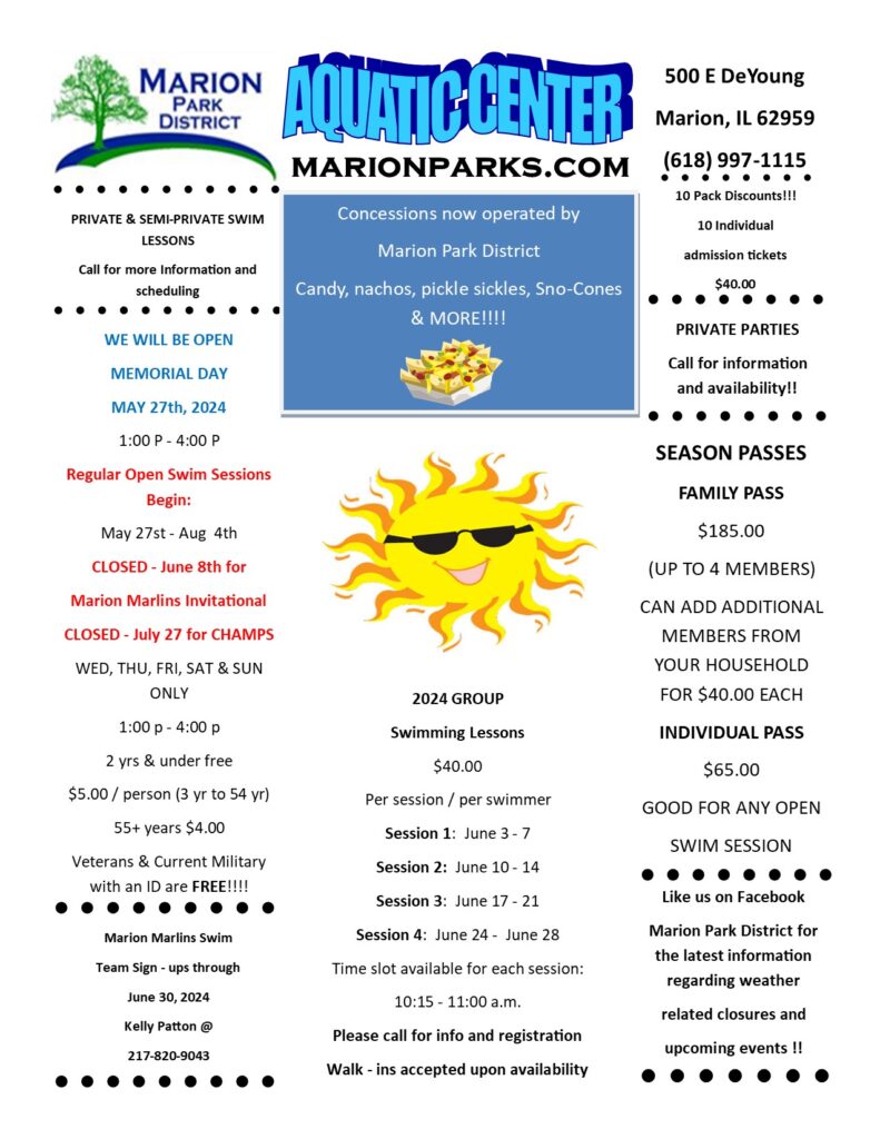 Aquatic Center | Marion Park District